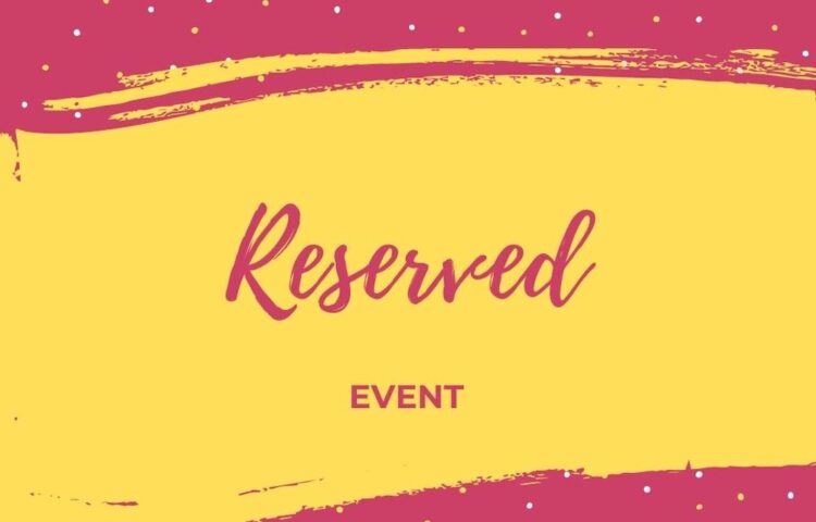 Reserved Private Event | Womans Club of Red Bank